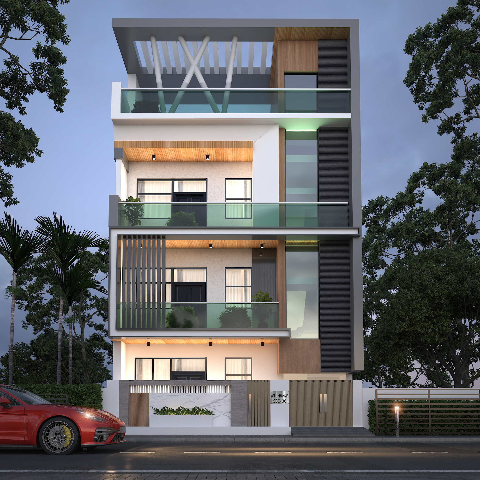 Modern House Design in Noida - futuristicarchitect.com