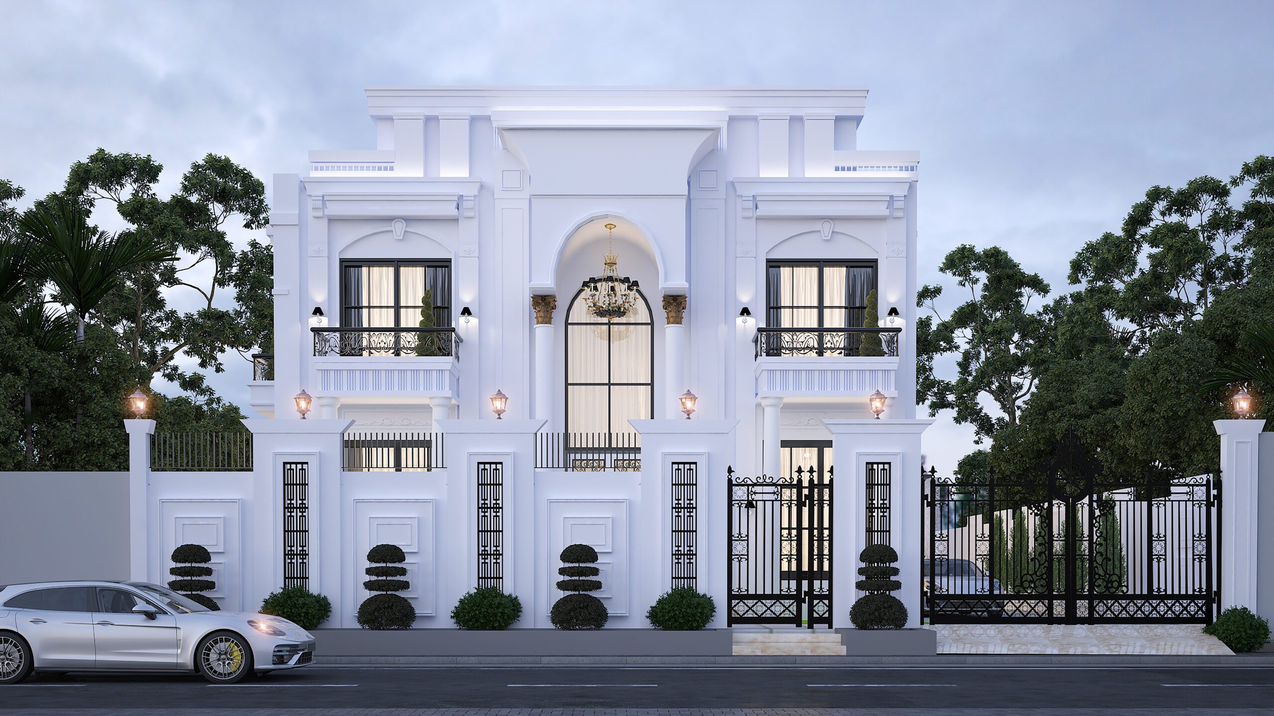 Classical House Design in Noida - futuristicarchitect.com